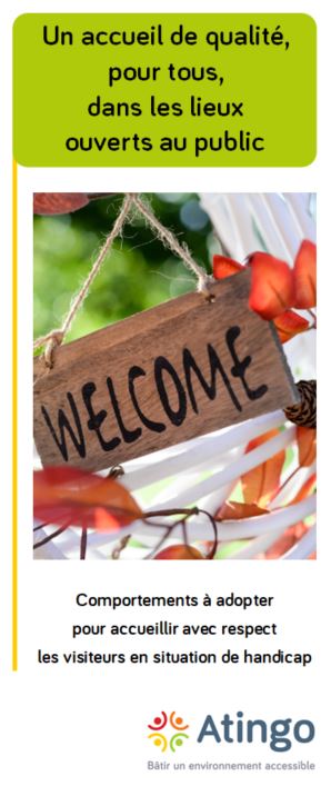 Un accueil de qualité, pour tous, dans les lieux ouverts au public - Atingo